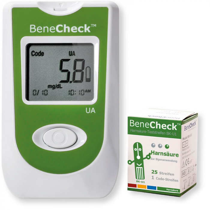 BeneCheck Premium Harnsäure-Messgerät, 1 Stück